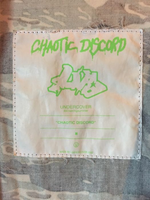 Undercover Chaotic Discord Camo Zip Shirt | Grailed