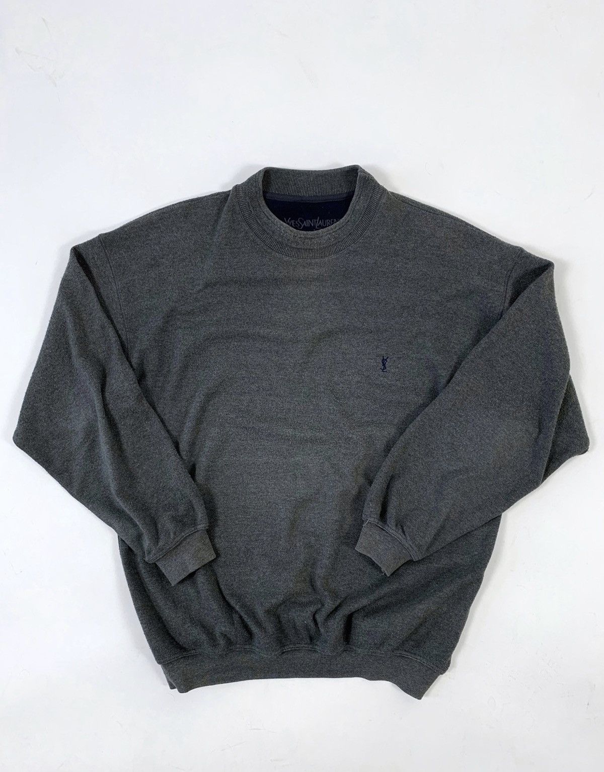 Ysl Pour Homme Ysl pour homme Small logo gray sweater vintage ...