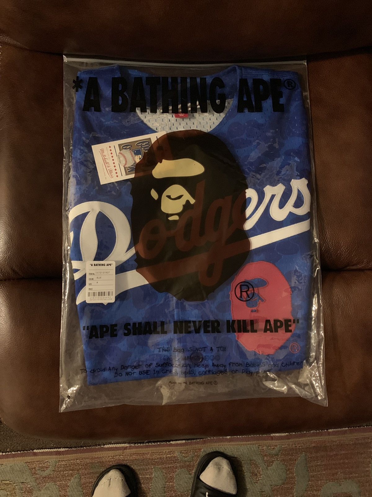 Bape Bape x Mitchell & Ness Dodgers | Grailed