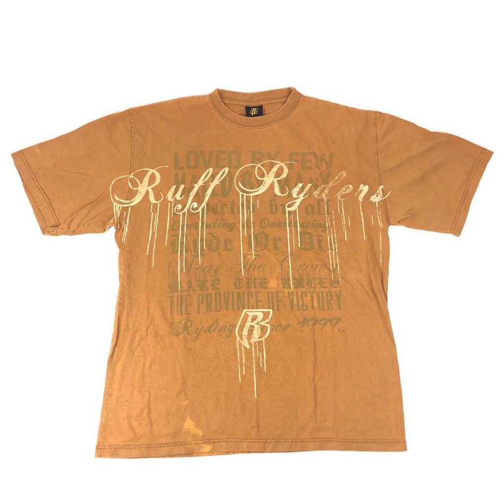 Ruff Ryders × Vintage Vintage Ruff Ryders Big Script Brown Graphic Rap ...