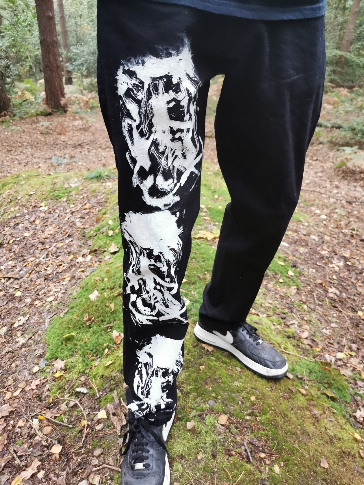 Other custom screen printed Jeans | Grailed