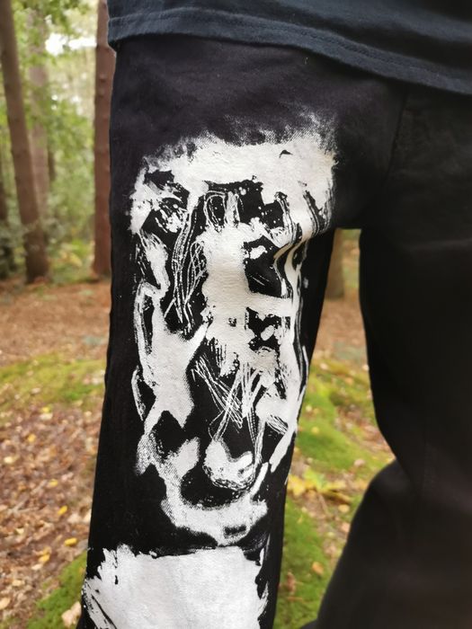 Other custom screen printed Jeans | Grailed