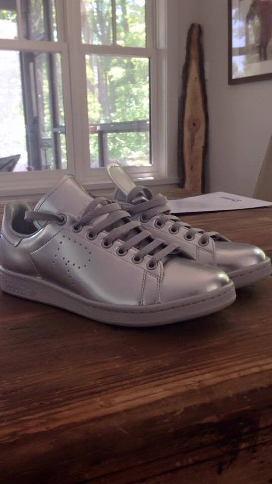 Adidas × Raf Simons Chrome Raf Simons Stan Smiths | Grailed
