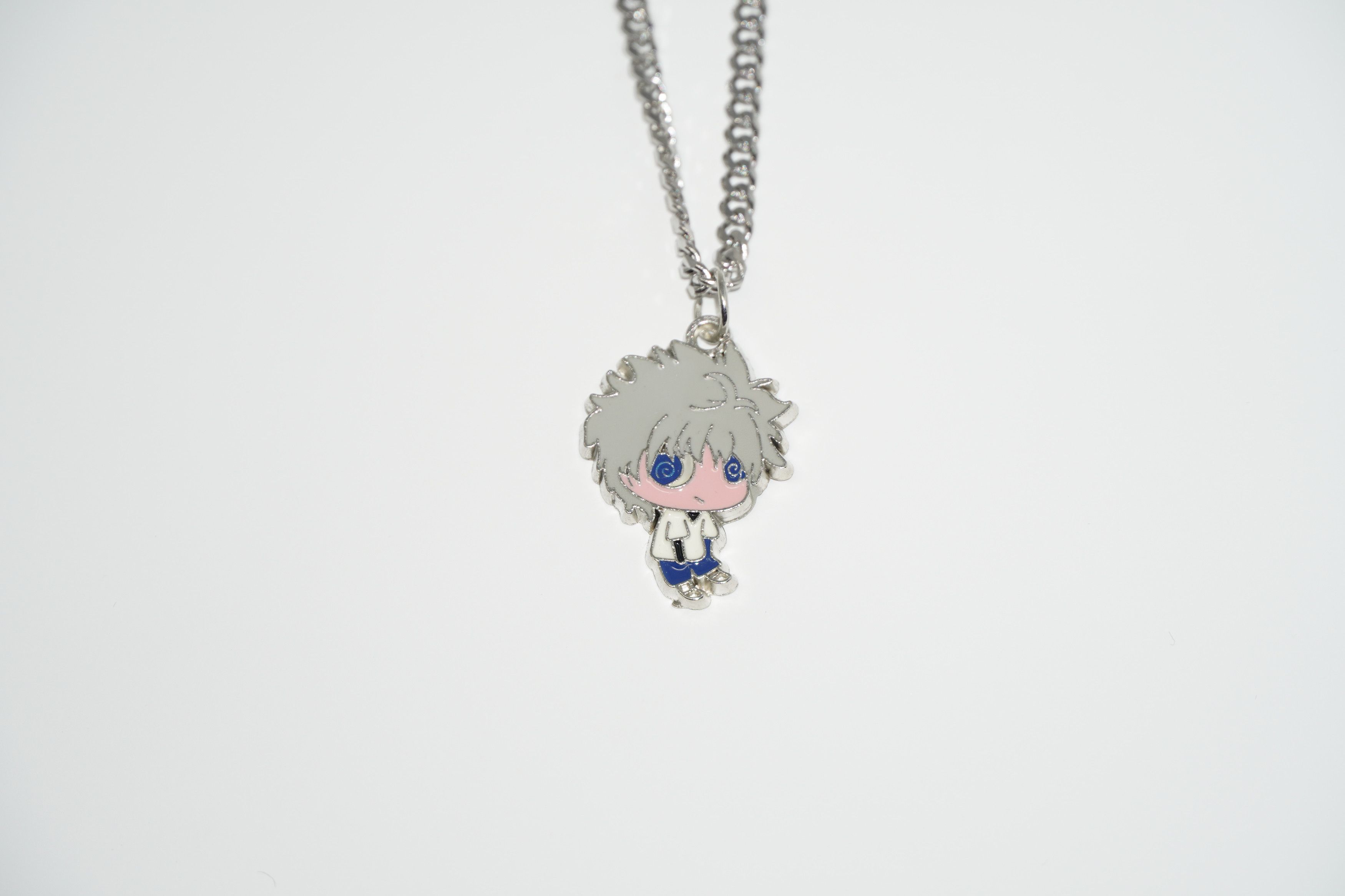 Jewelry × Silver Hunter x Hunter HxH Anime Killua Silver Chain Necklace ...