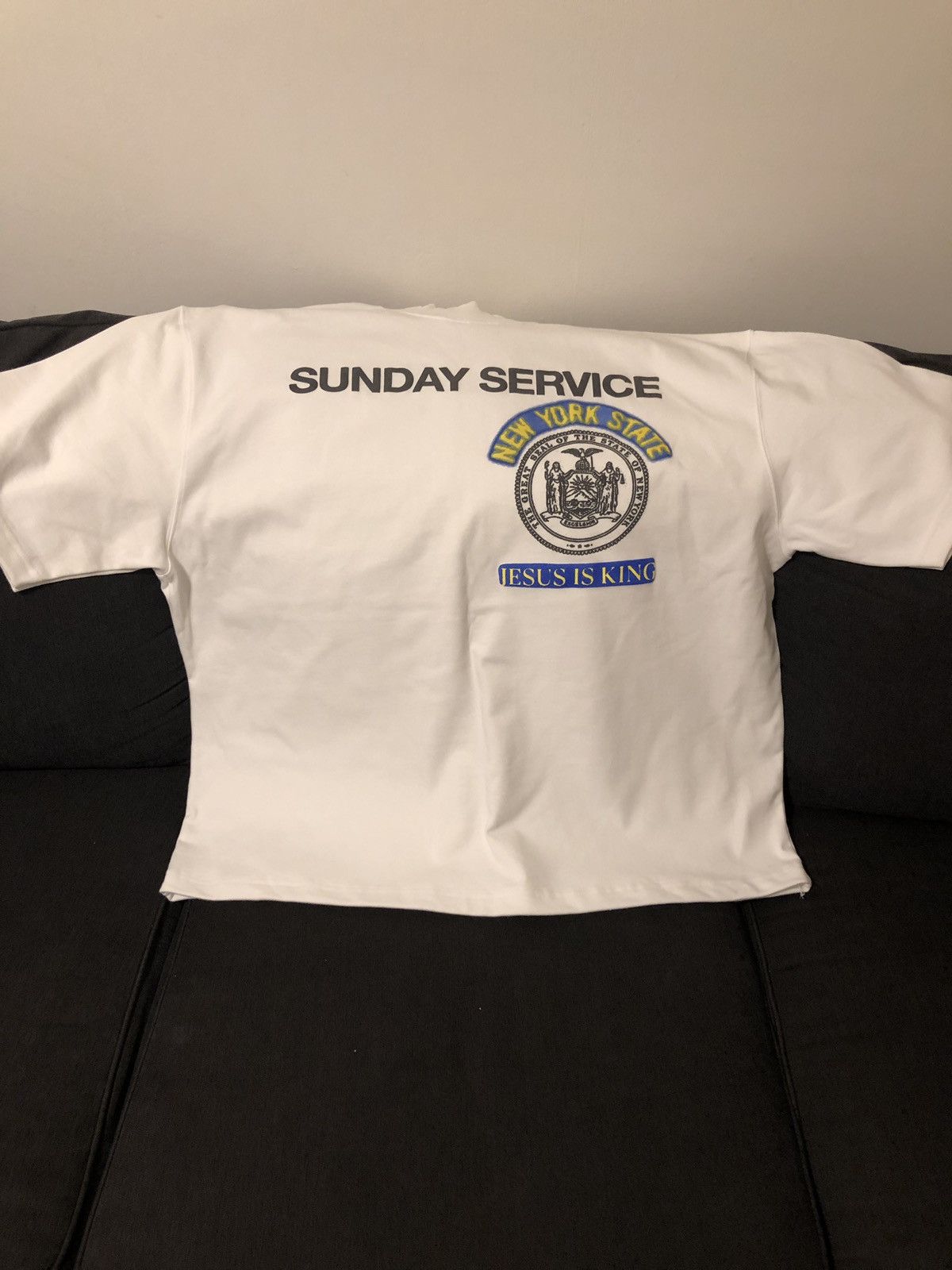 Kanye West Kanye West Sunday Service Jesus Is King New York White Tee ...