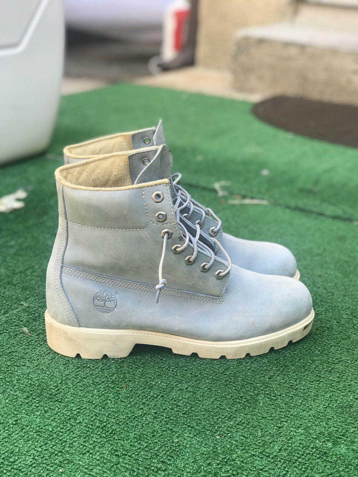 Timberland Timberland Sea/ baby blue Boots 22096 6 inch | Grailed