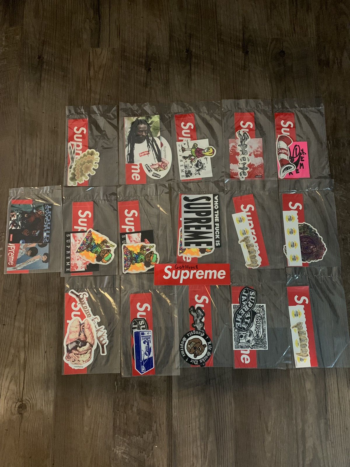 Supreme Supreme sticker packs | Grailed