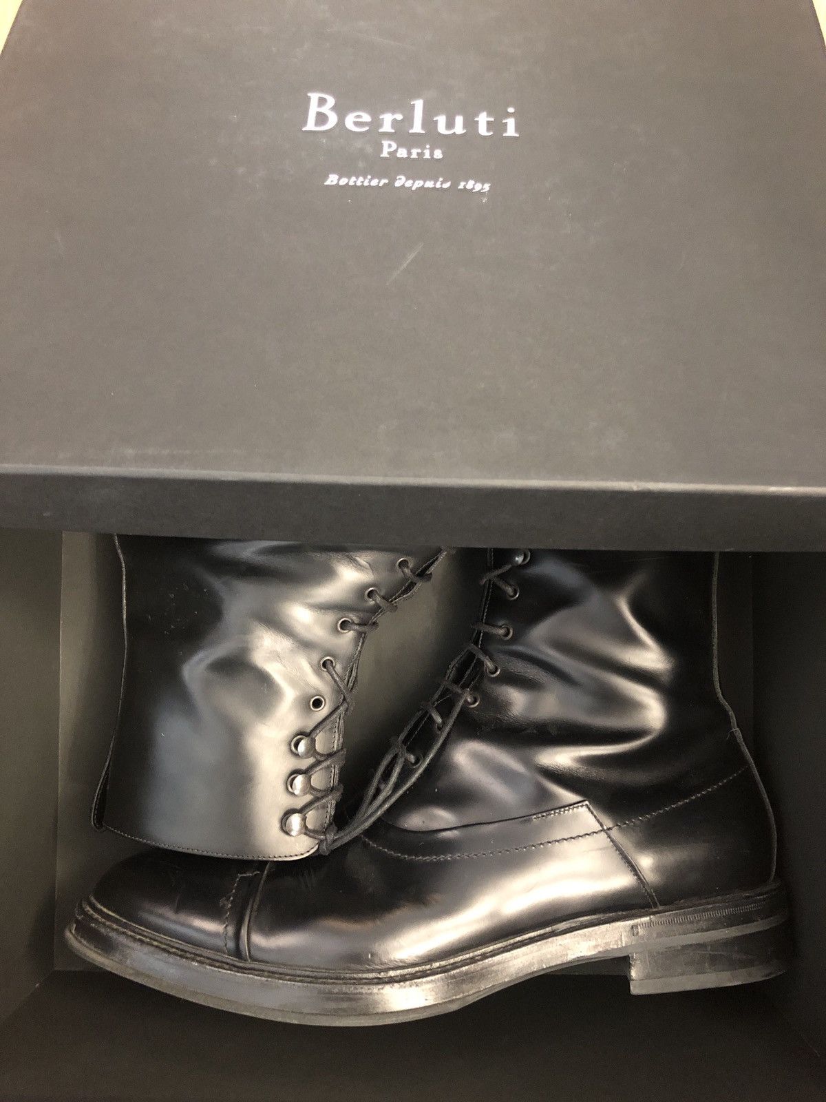 Berluti × Haider Ackermann Eric Bergen calf leather boot | Grailed