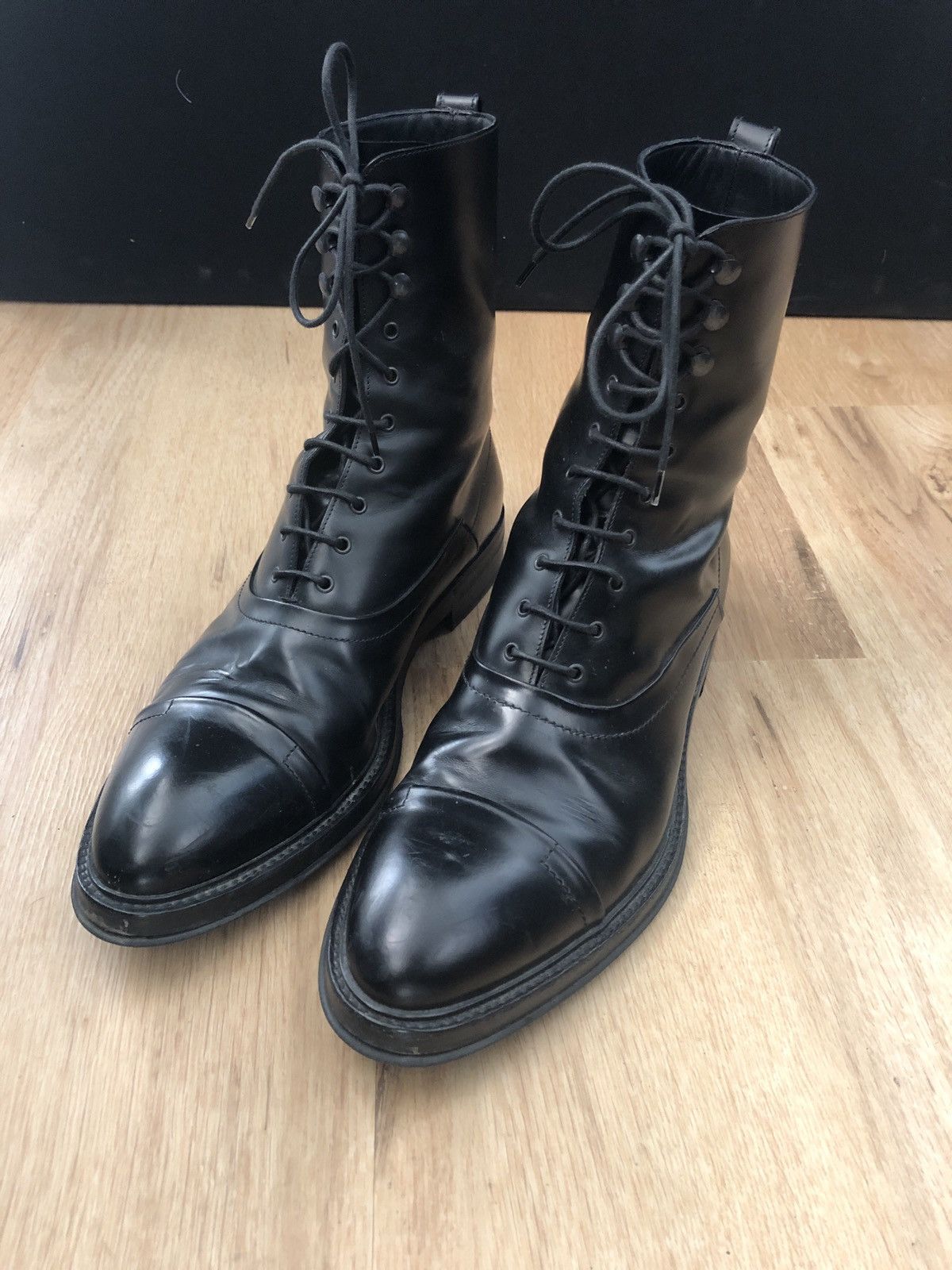 Berluti × Haider Ackermann Eric Bergen calf leather boot | Grailed