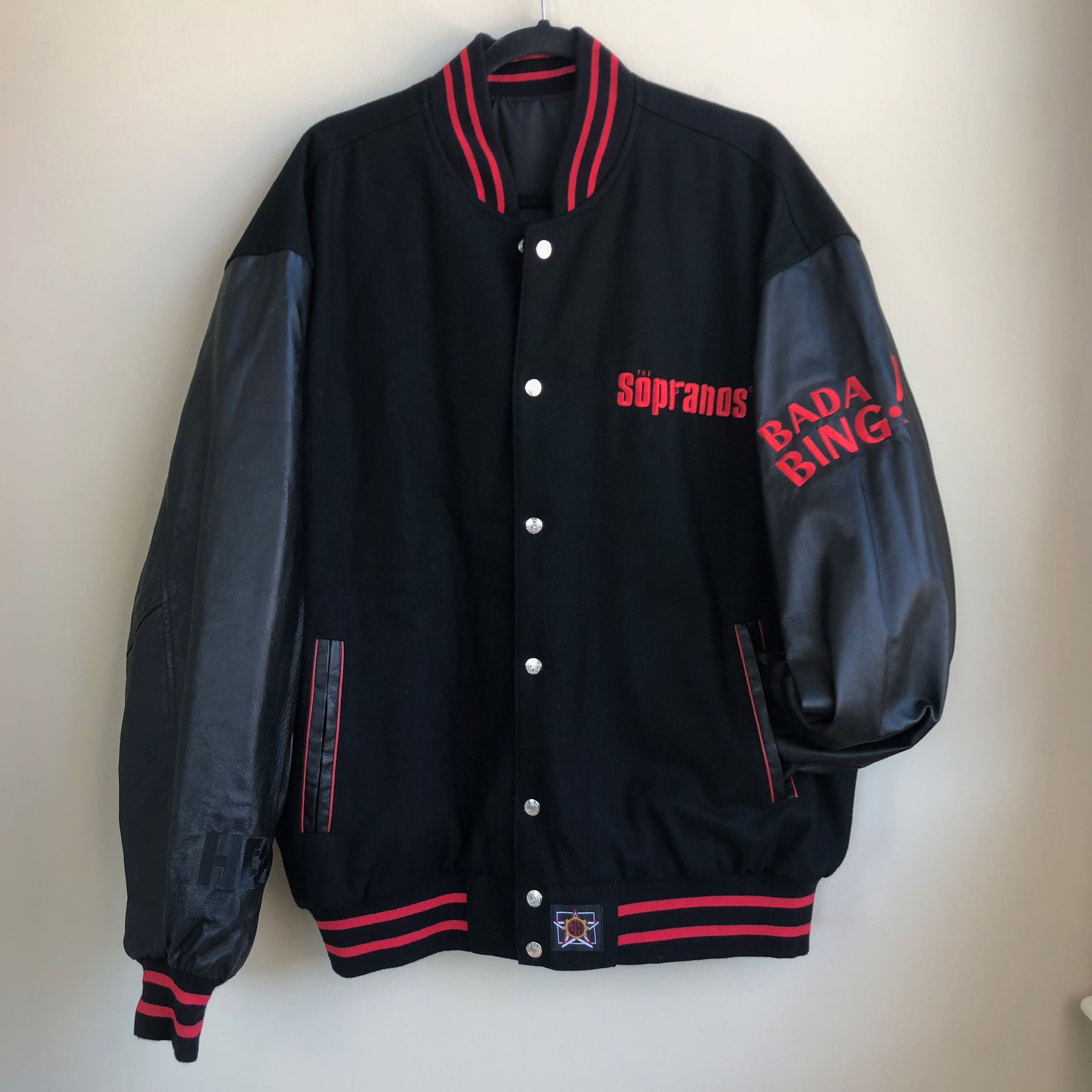 Jeff Hamilton × Leather Jacket × Varsity Jacket The Sopranos Jeff ...