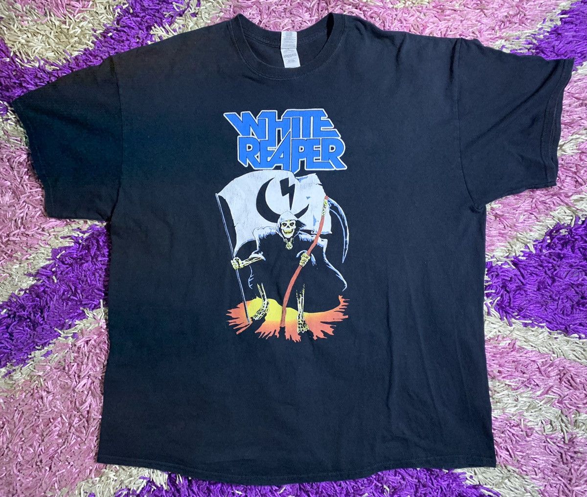 Gildan RARE white reaper band shirt must have | Grailed