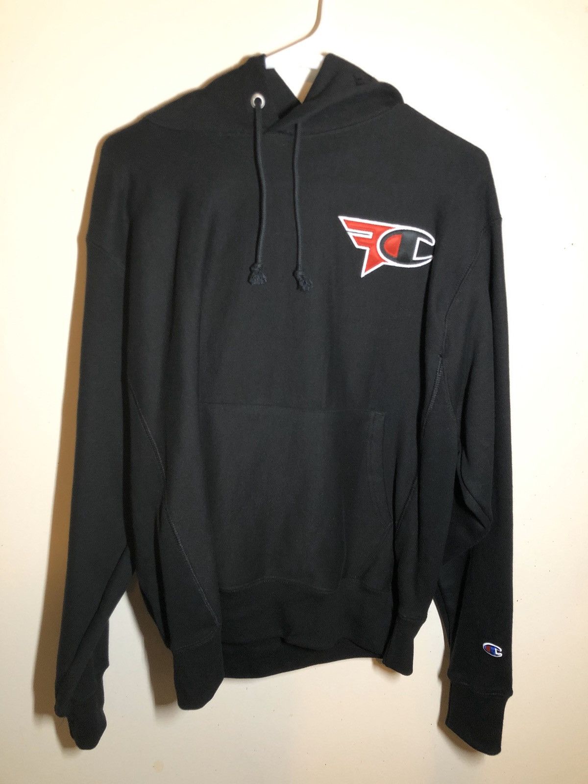 Champion FaZe Clan Champion Hoodie Black | Grailed