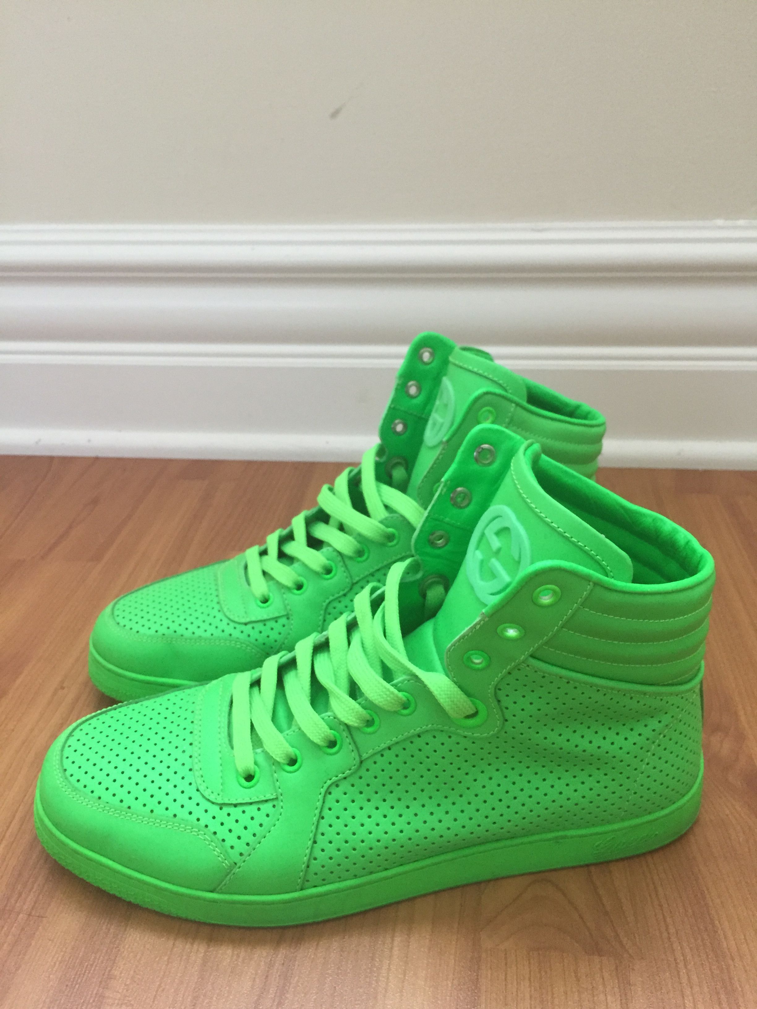 Gucci neon green sneakers | Grailed
