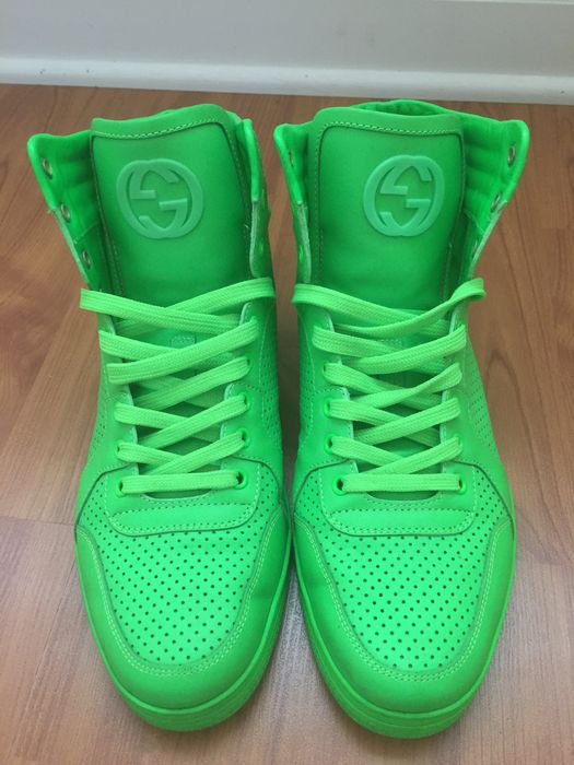 Gucci neon green sneakers | Grailed