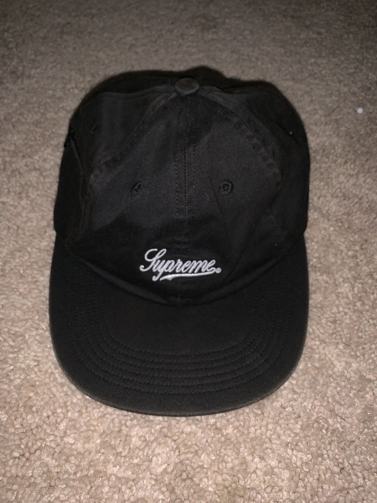 Supreme supreme cursive font hat | Grailed