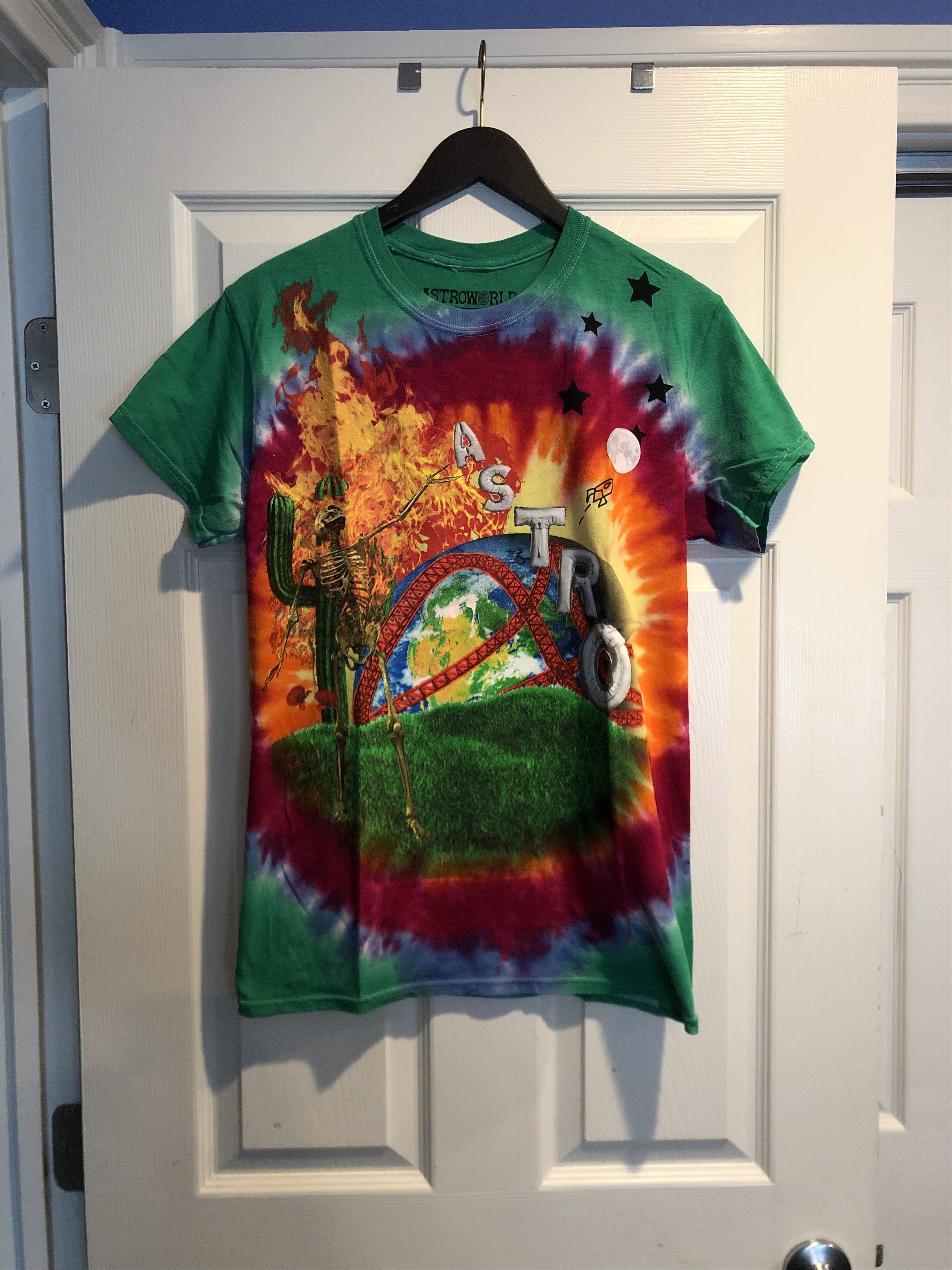 Travis Scott ASTROWORLD Tye Dye Tee | Grailed