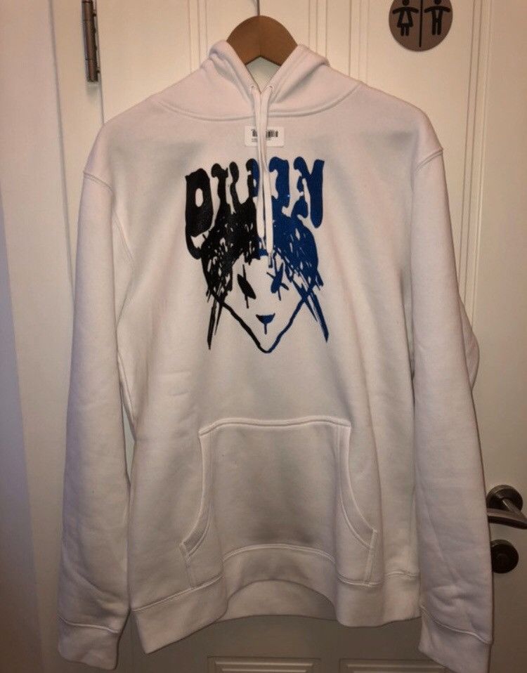 Sad Boys Bladee Merchandise Strawberry Alien Glitter Hoodie Drain | Grailed