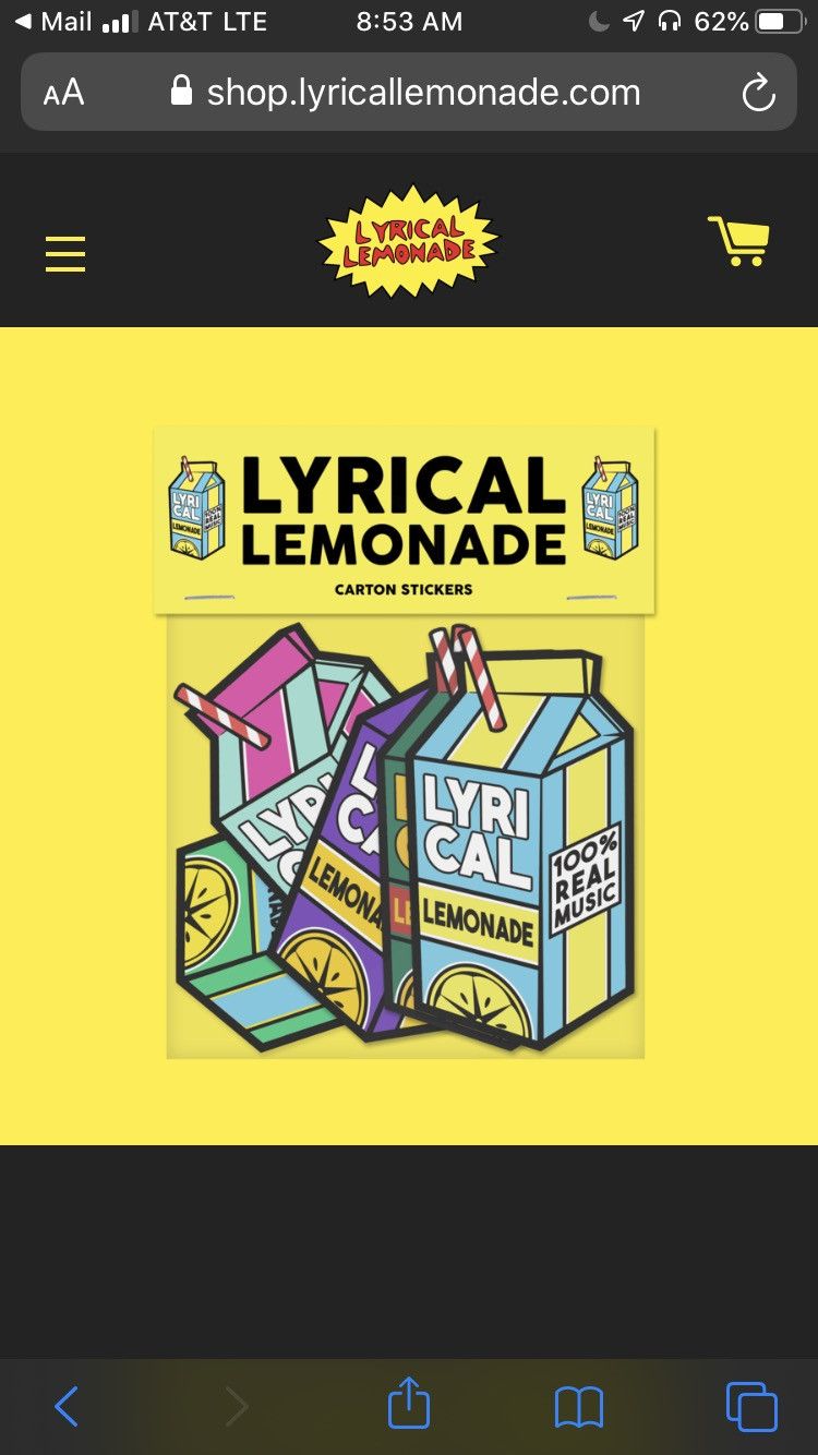 Lyrical Lemonade OG Carton Sticker Pack | Grailed