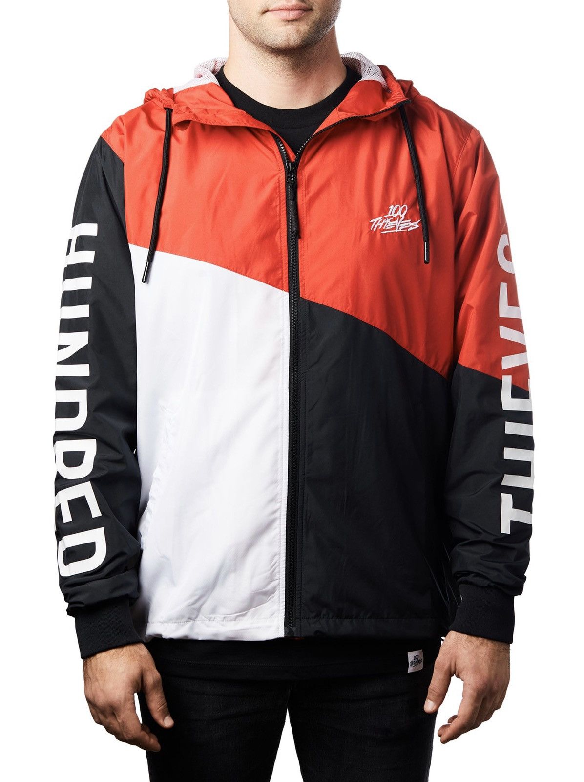 Other 100 Thieves TRI-COLOR ZIP WINDBREAKER | Grailed