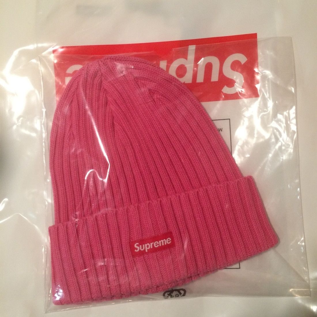 Supreme FW15 Pink overdyed beanie | Grailed