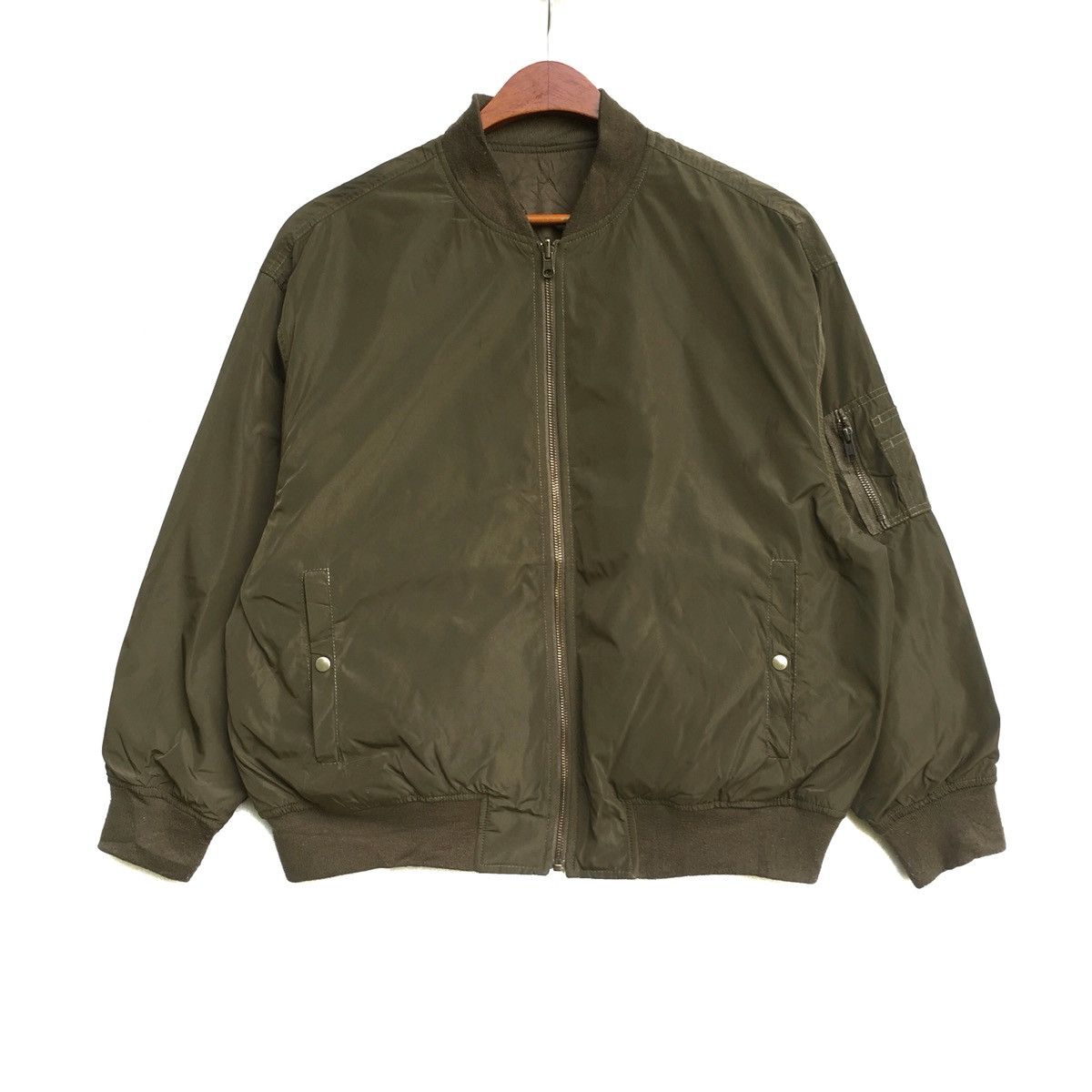 Bomber Jacket GU Bomber Reversible Army Flight Jacket | Grailed