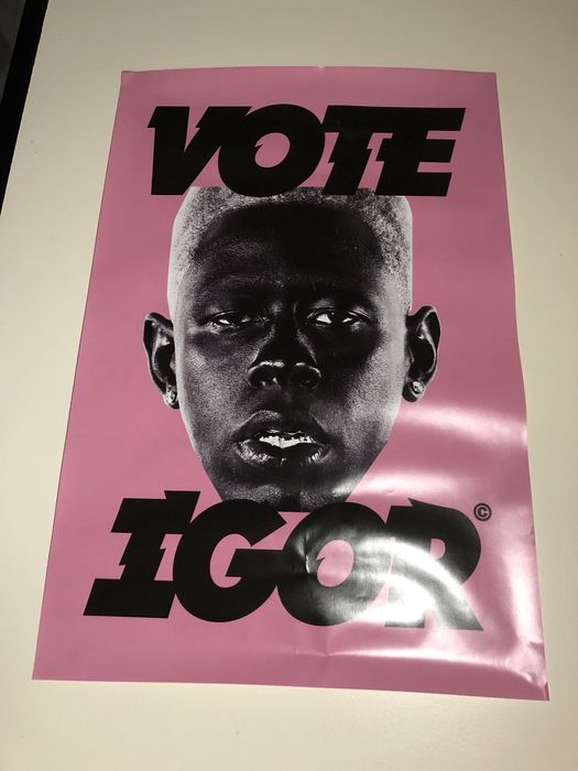 Golf Wang Vote Igor - Tyler, the Creator pink poster | Grailed