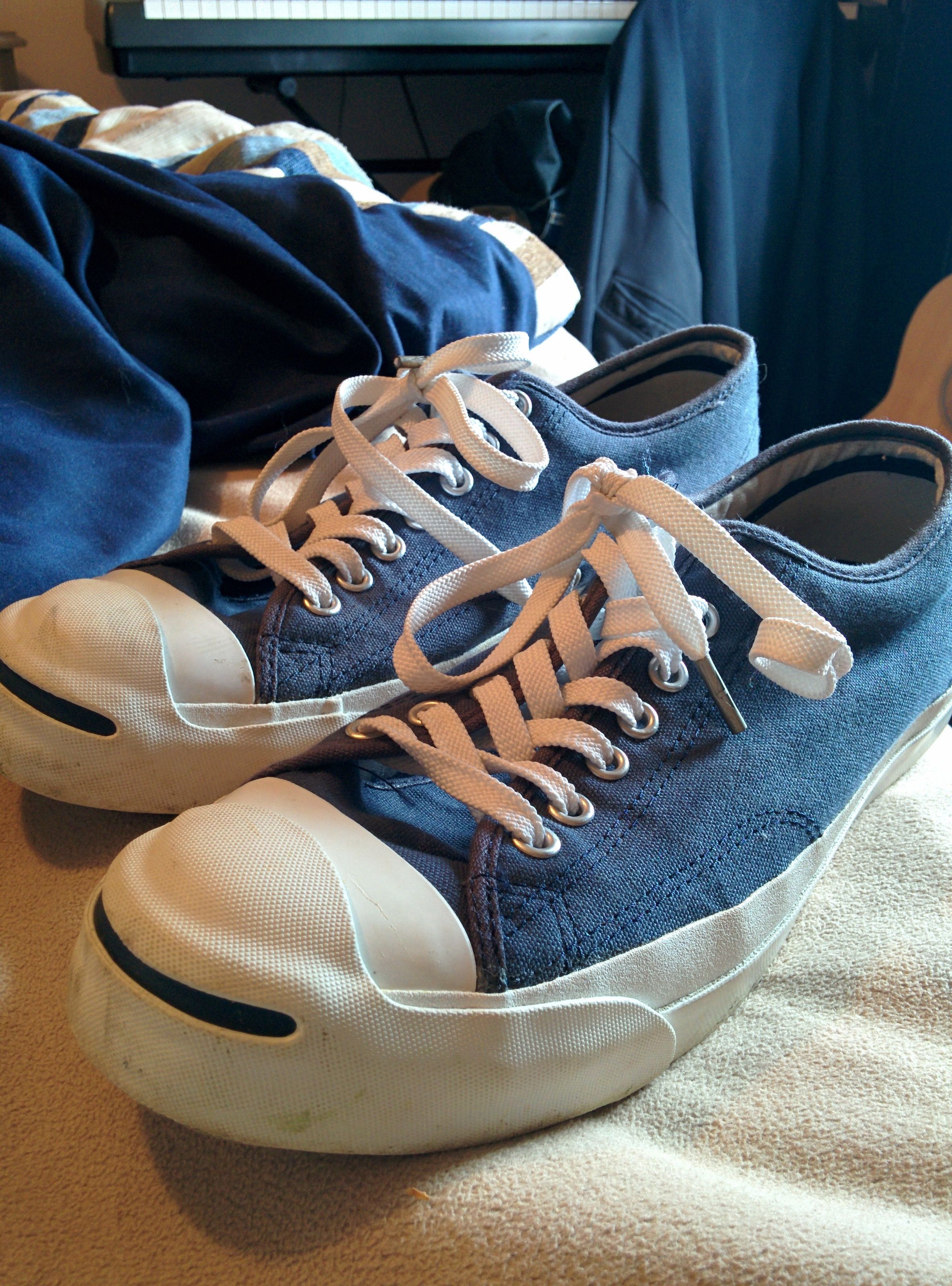 Converse Old Version Navy Jack Purcell | Grailed