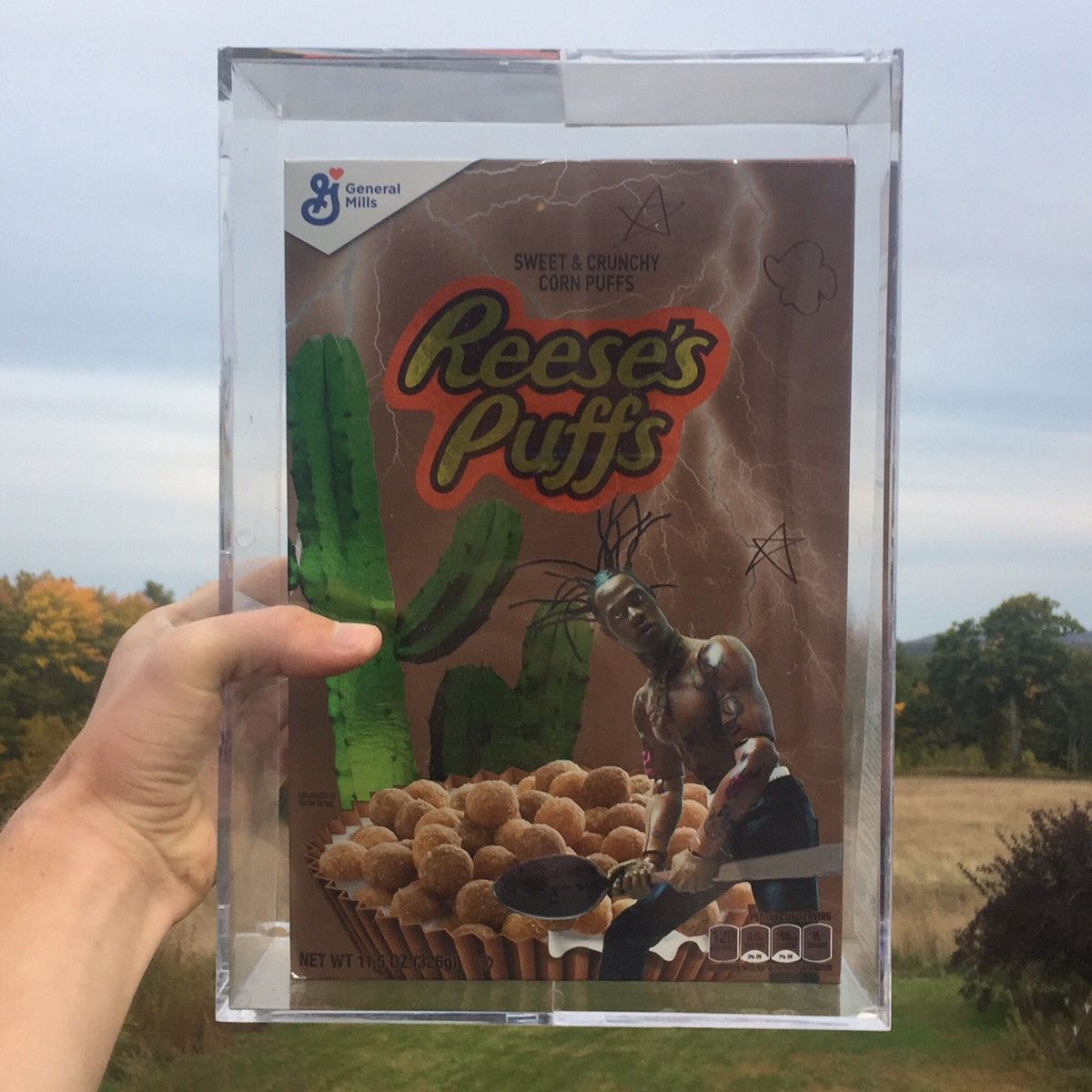 Travis Scott Travis Scott Reese’s puffs cereal box OG with case | Grailed