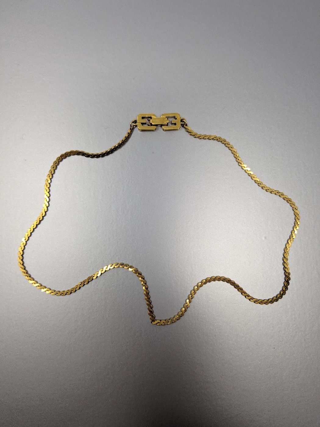 Givenchy Double g snake link gold plated necklace | Grailed