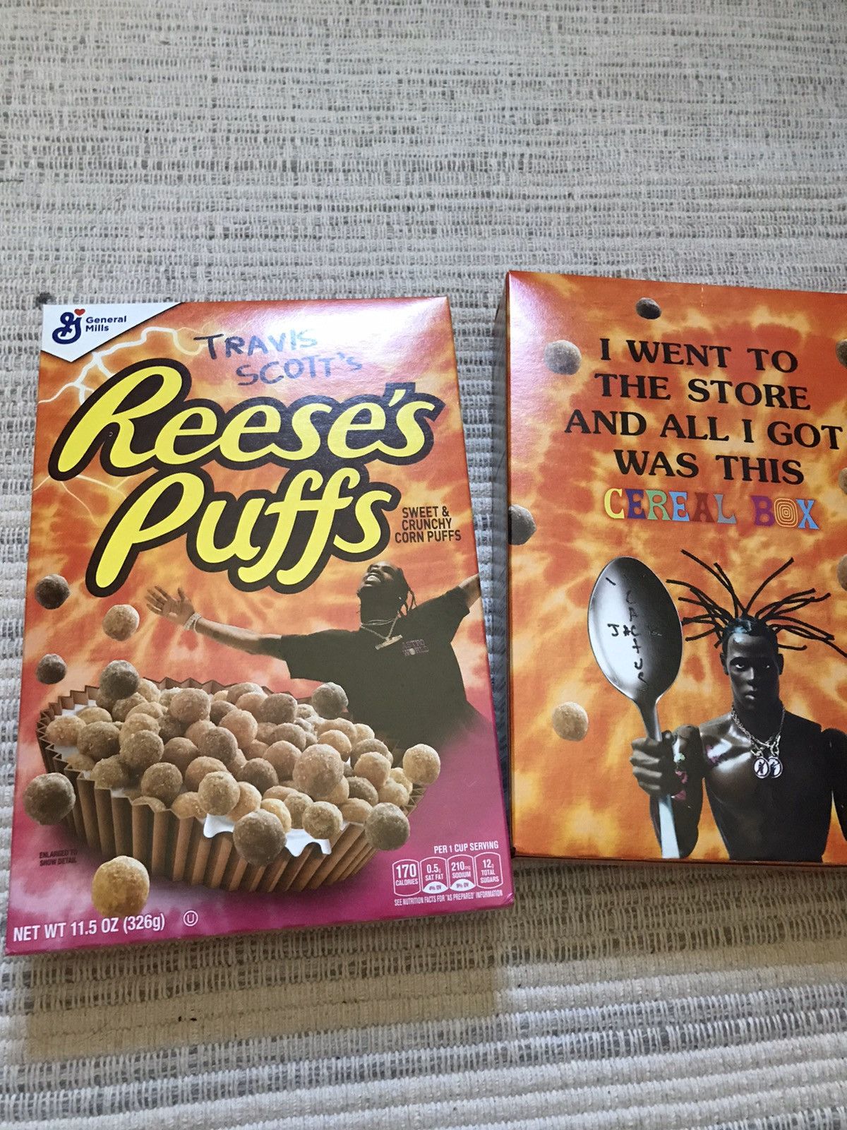 Travis Scott Travis Scott Reese’s Puffs Cereal Box Regular Size | Grailed