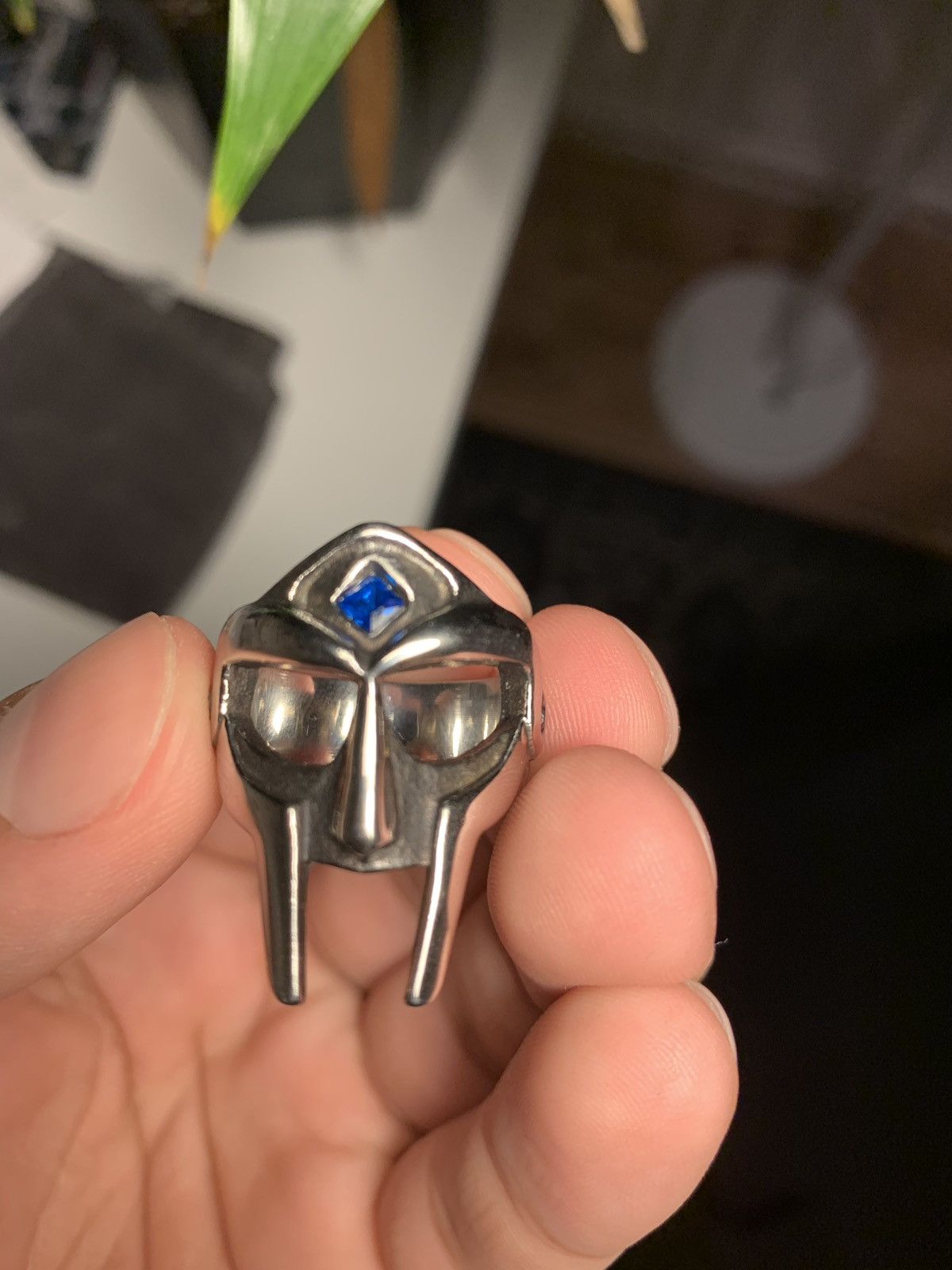 Jewelry × Vintage Feather Pendants MF Doom Ring | Grailed