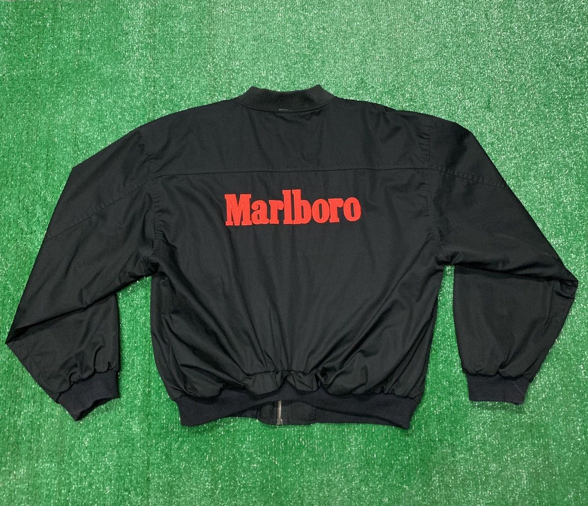 Vintage Vintage 90s Marlboro Cigarettes Reversible Bomber Jacket | Grailed