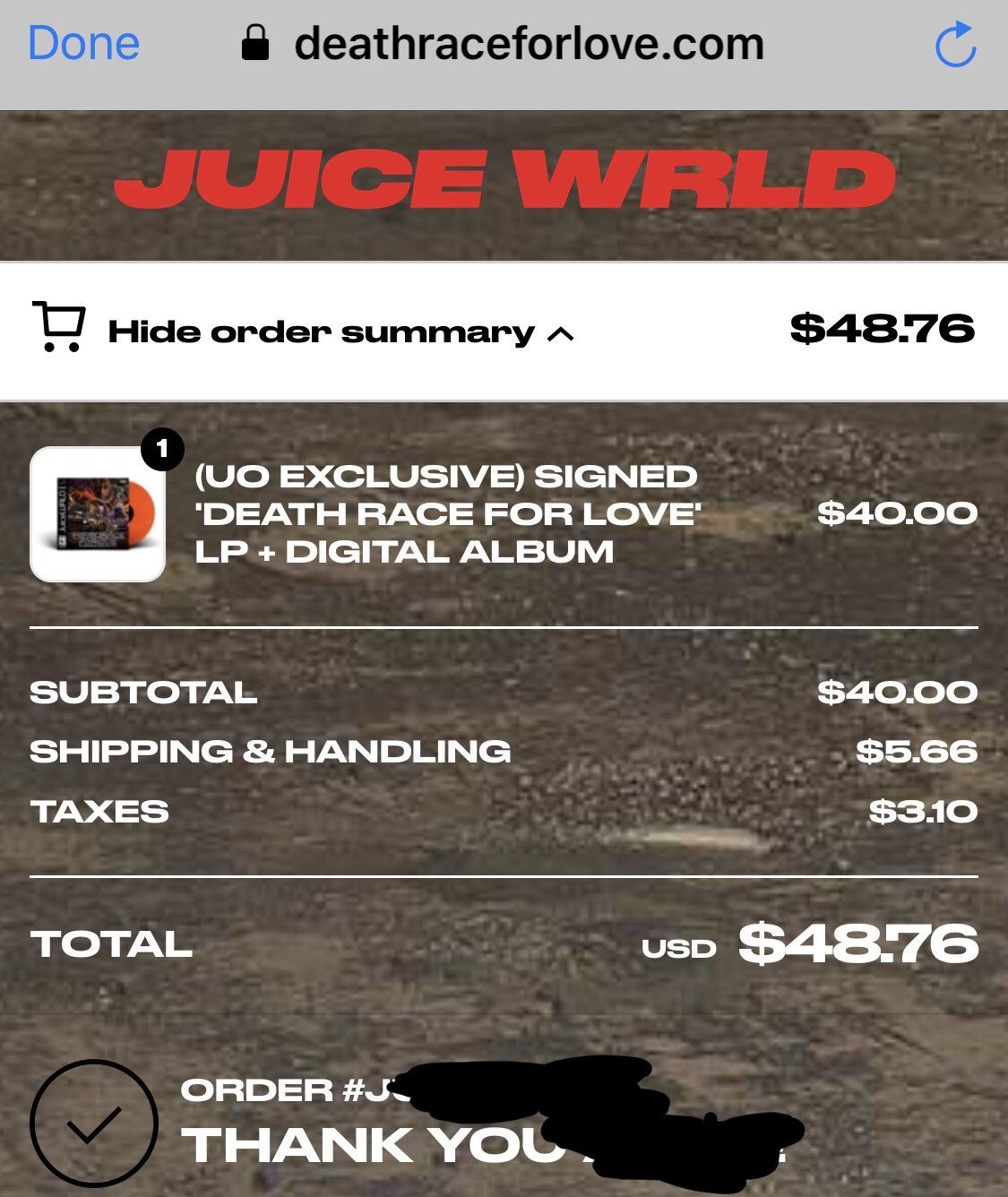 Vintage Juice Wrld UO Exclusive SIGNED DRFL LP + Digital Album | Grailed