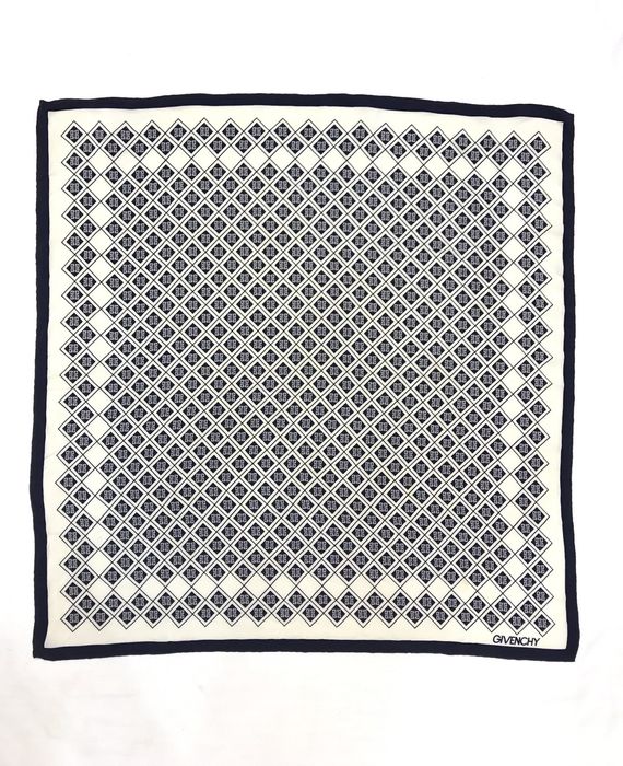 Givenchy GIVENCHY MONOGRAM FULL PRINT AUTHENTIC SILK SCARF | Grailed