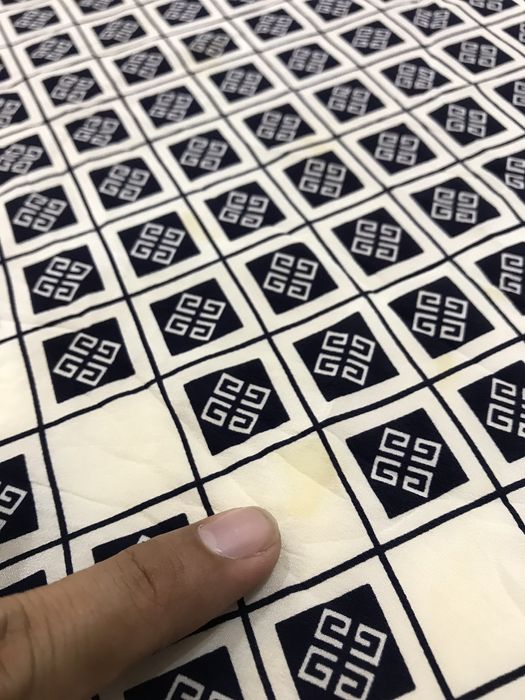 Givenchy GIVENCHY MONOGRAM FULL PRINT AUTHENTIC SILK SCARF | Grailed