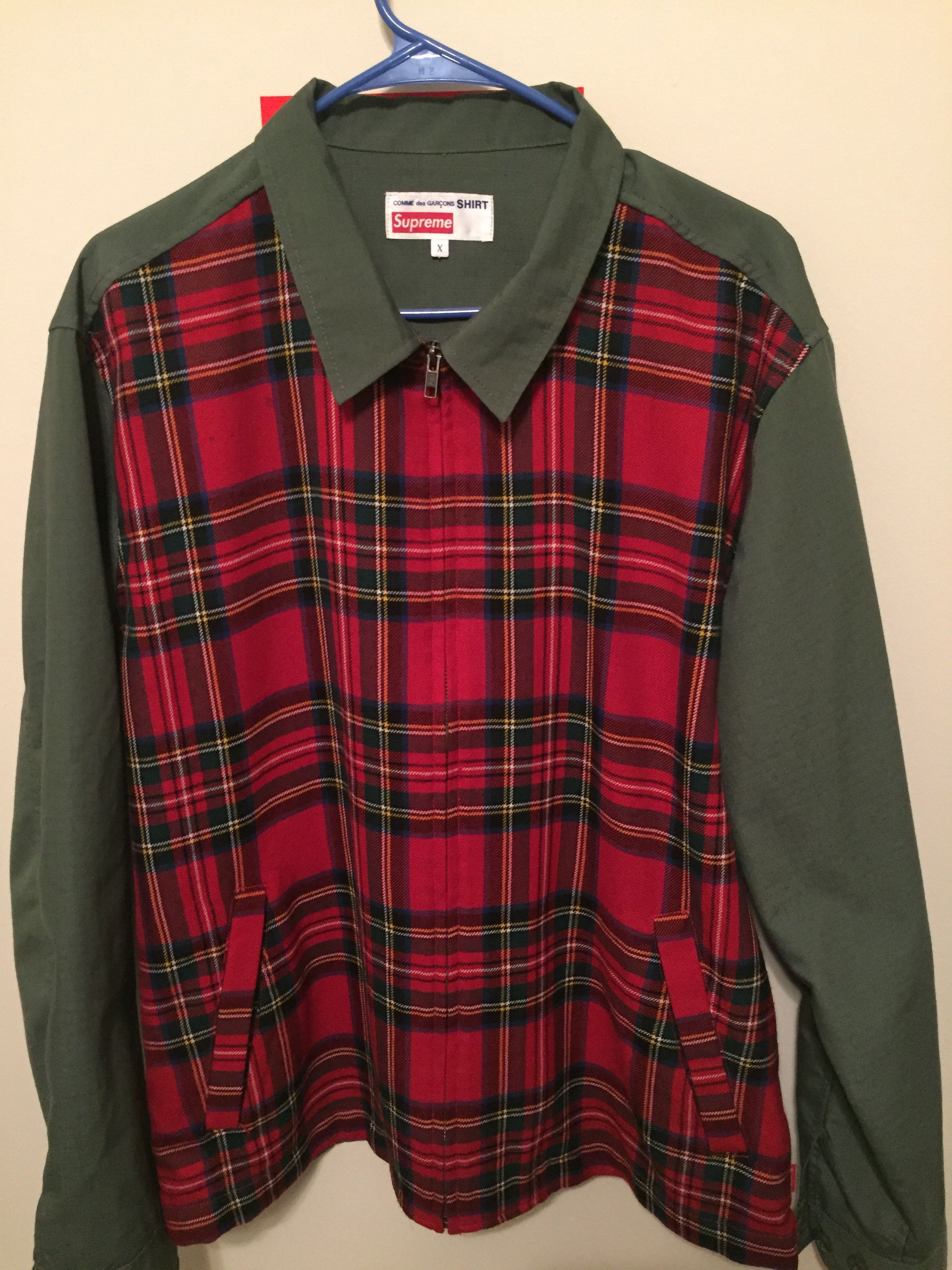 Comme des Garcons × Supreme Supreme x Cdg Plaid Work Jacket | Grailed