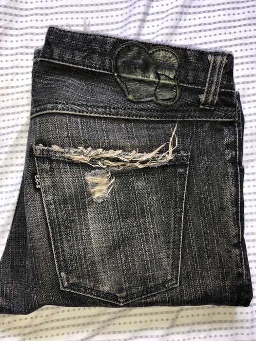 Number (N)ine Number Nine crying heart denim | Grailed