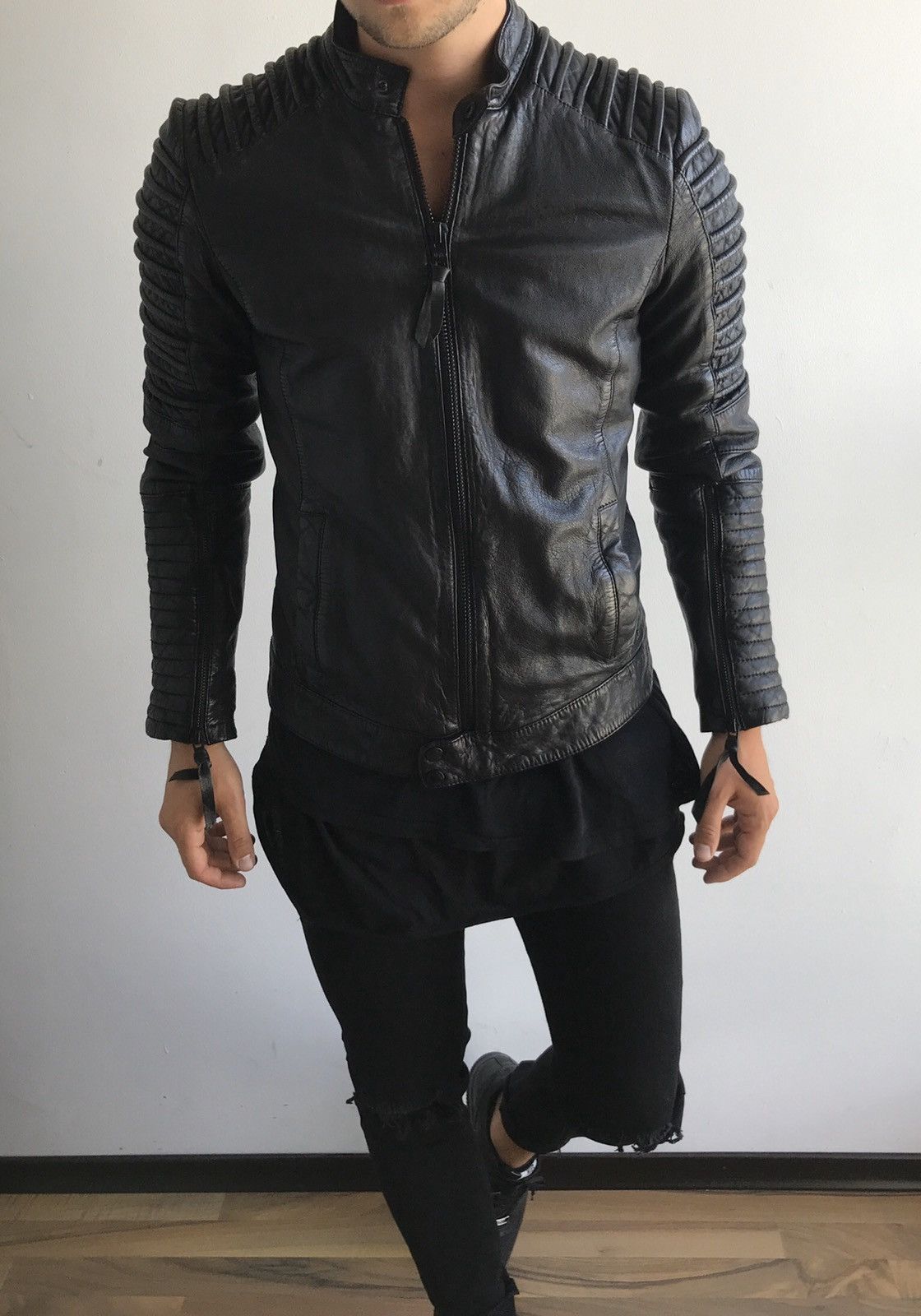 Tigha New Tigha Leather jacket S M L XL XXL black | Grailed