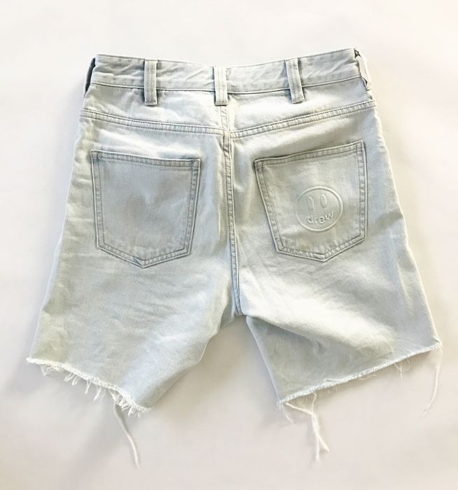Drew House DREW HOUSE Bleached Denim Cut-Off "Jorts" Shorts | Grailed