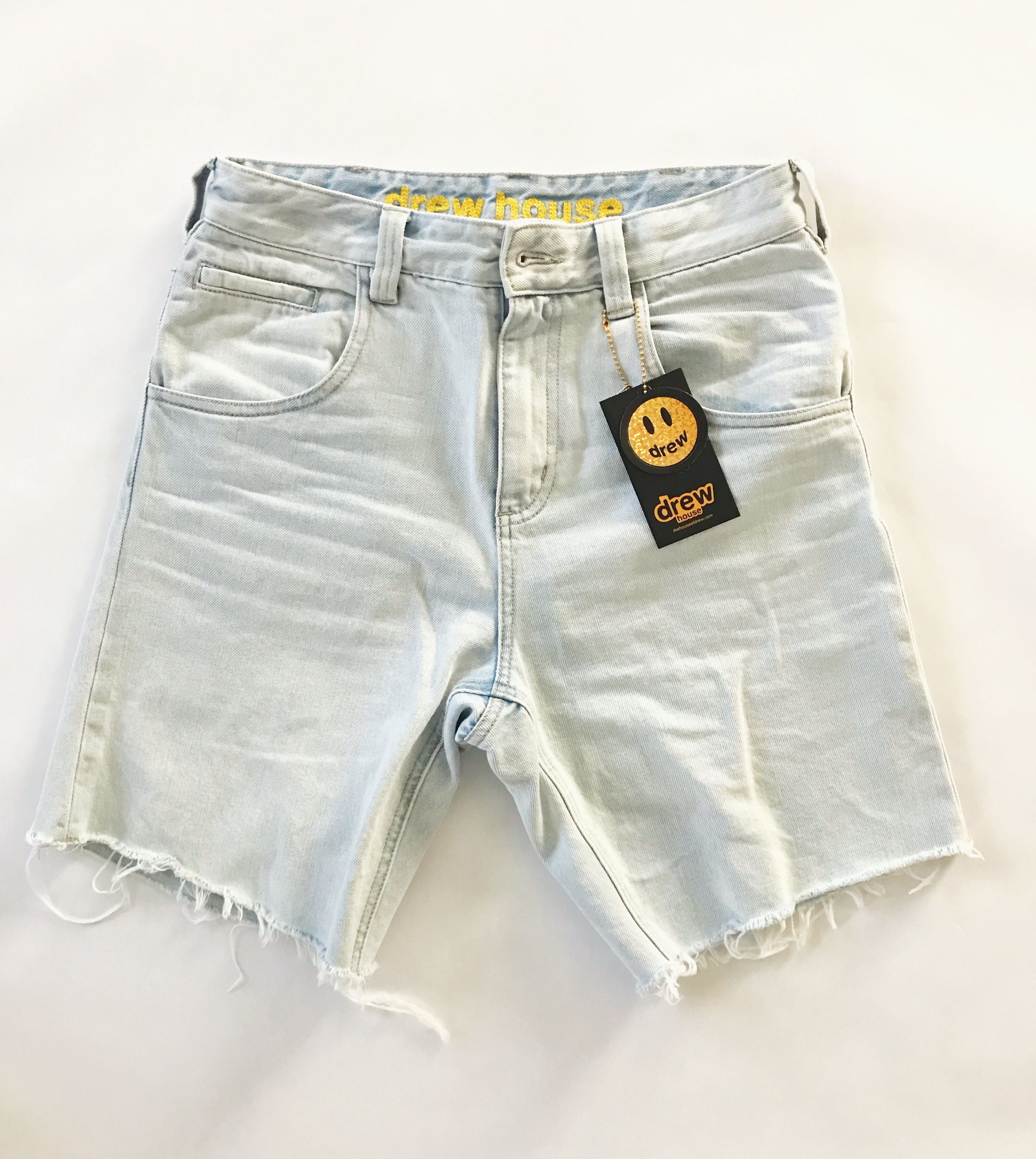 Drew House DREW HOUSE Bleached Denim Cut-Off "Jorts" Shorts | Grailed