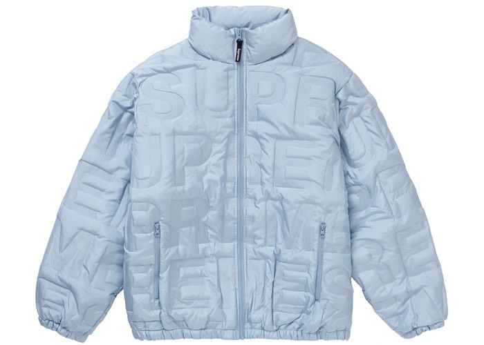 Supreme Supreme Embossed Bonded Logo Puffy Jacket | Grailed