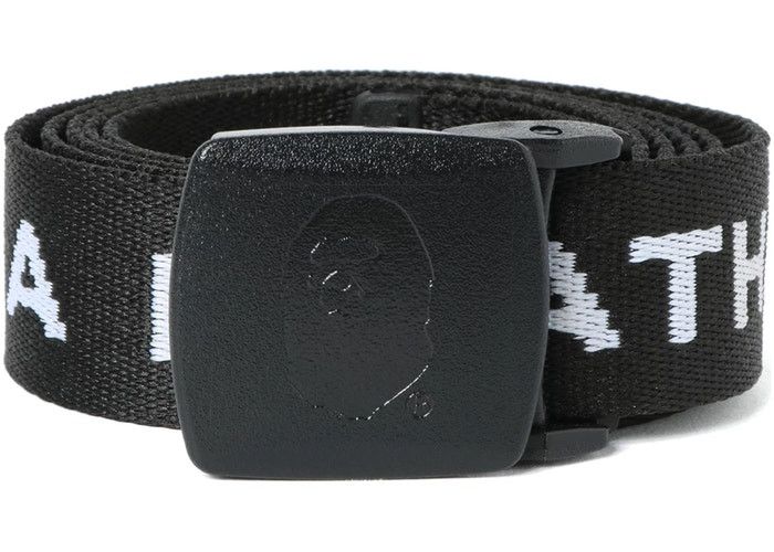 Bape A Bathing Ape GI Belt NEW black | Grailed