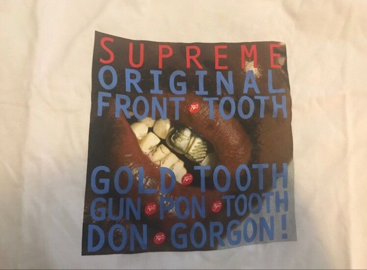 Supreme Original Front Tooth Tee | Grailed