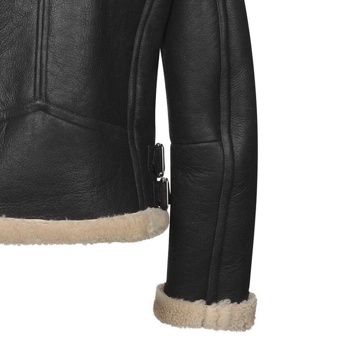 Diesel DIESEL Shearling & Sheepskin Leather Biker Jacket | Grailed