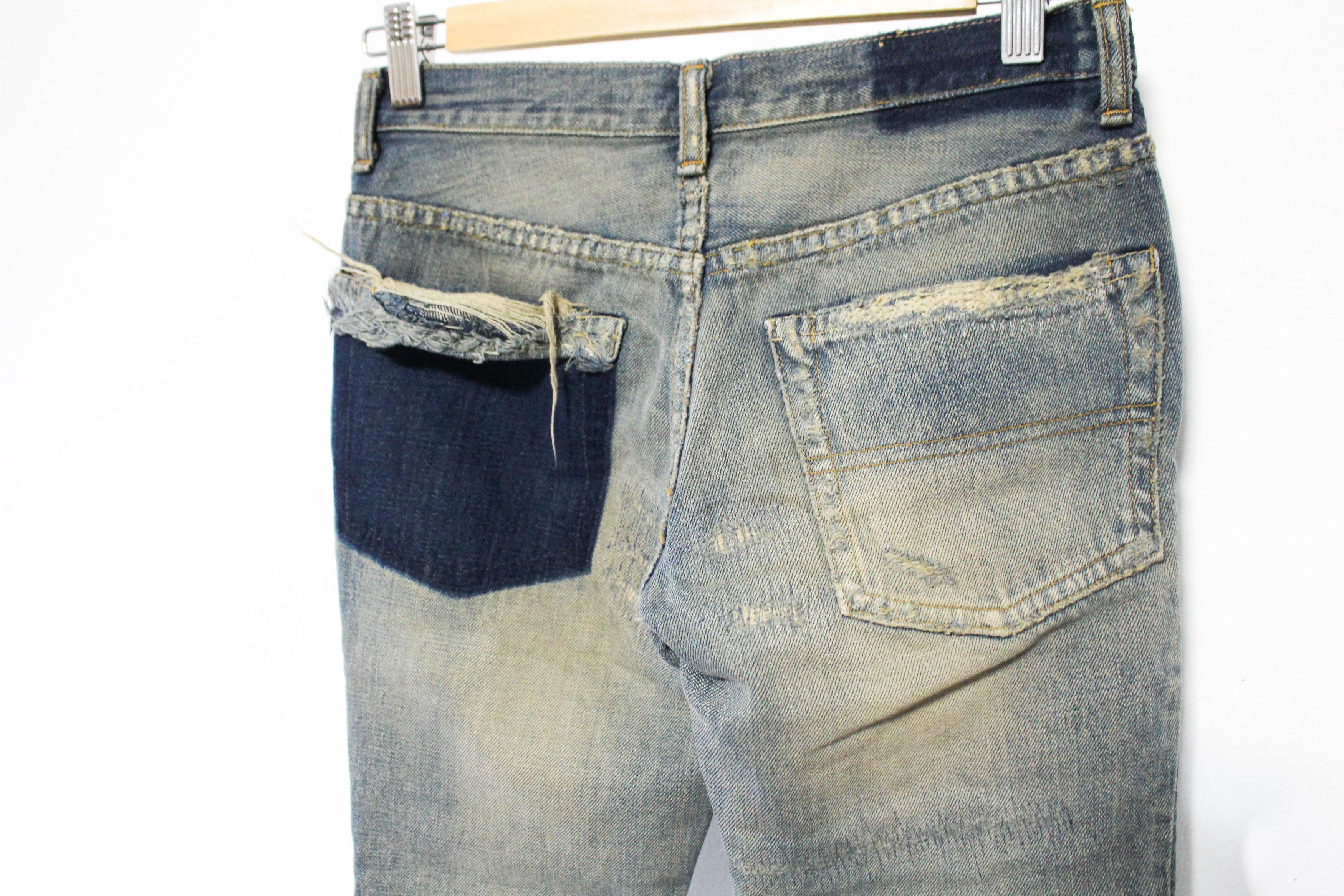 Undercover 68 Denim Distressed Deconstructed Pants | Grailed