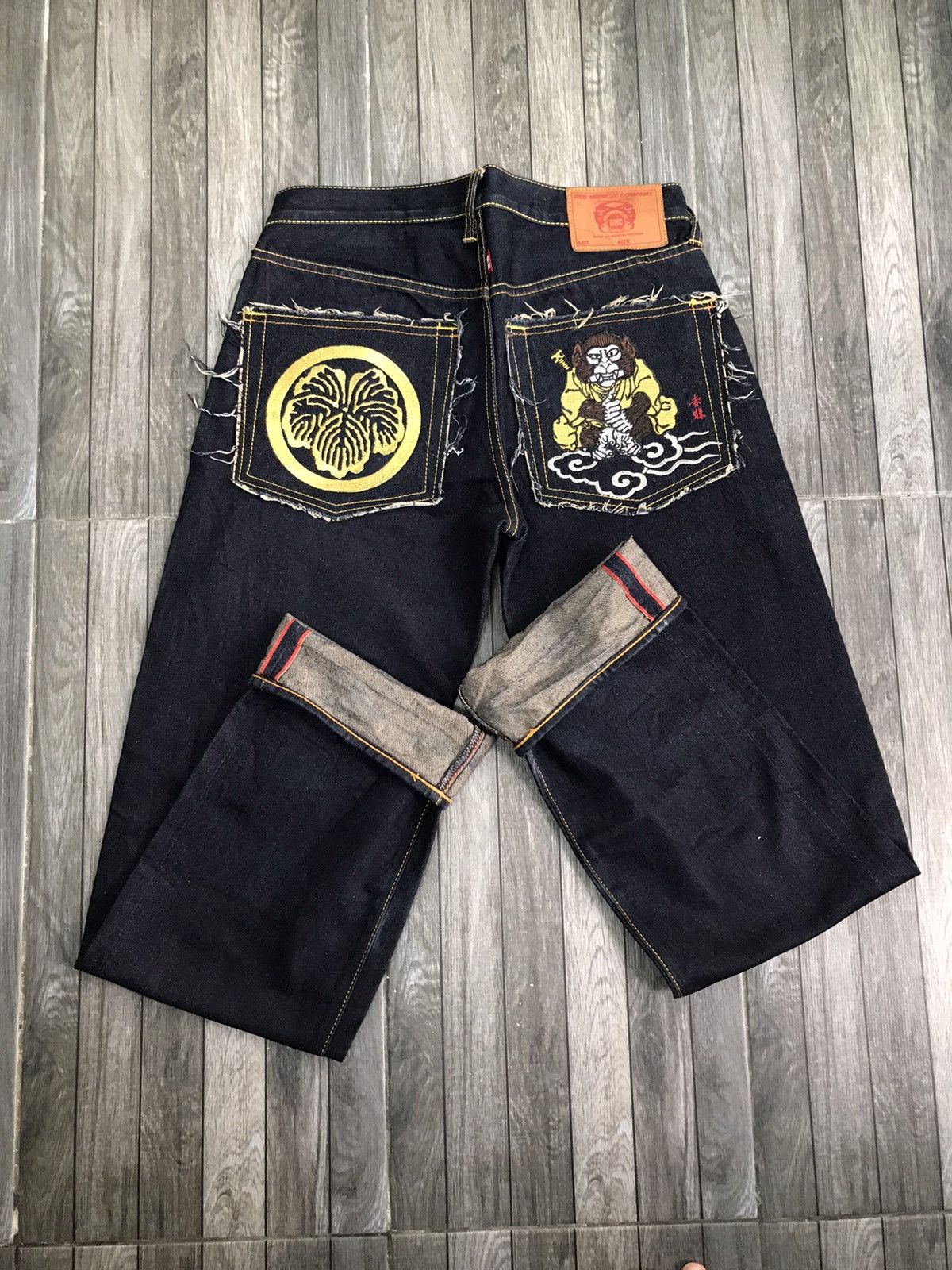 Red Monkey Company Rare RED MONKEY COMPANY selvedge denim Monkey King ...