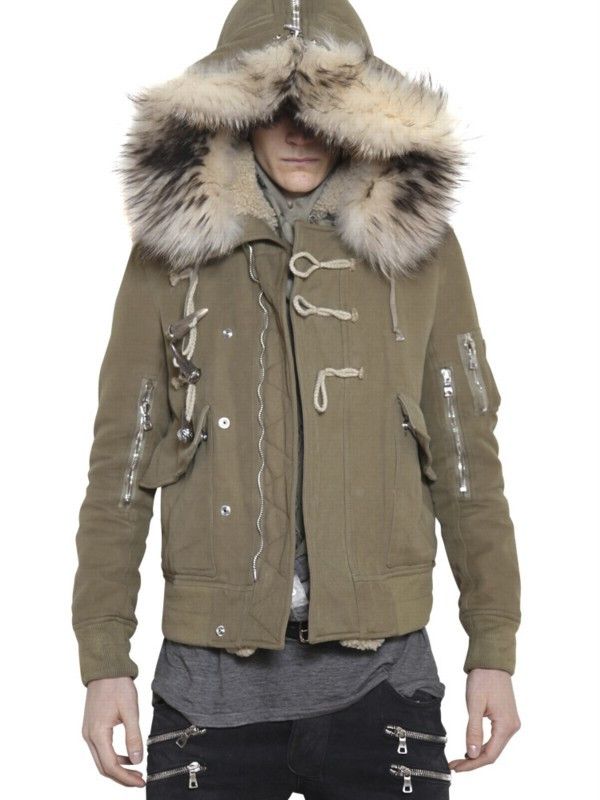 Balmain Raccoon Fur Parka | Grailed