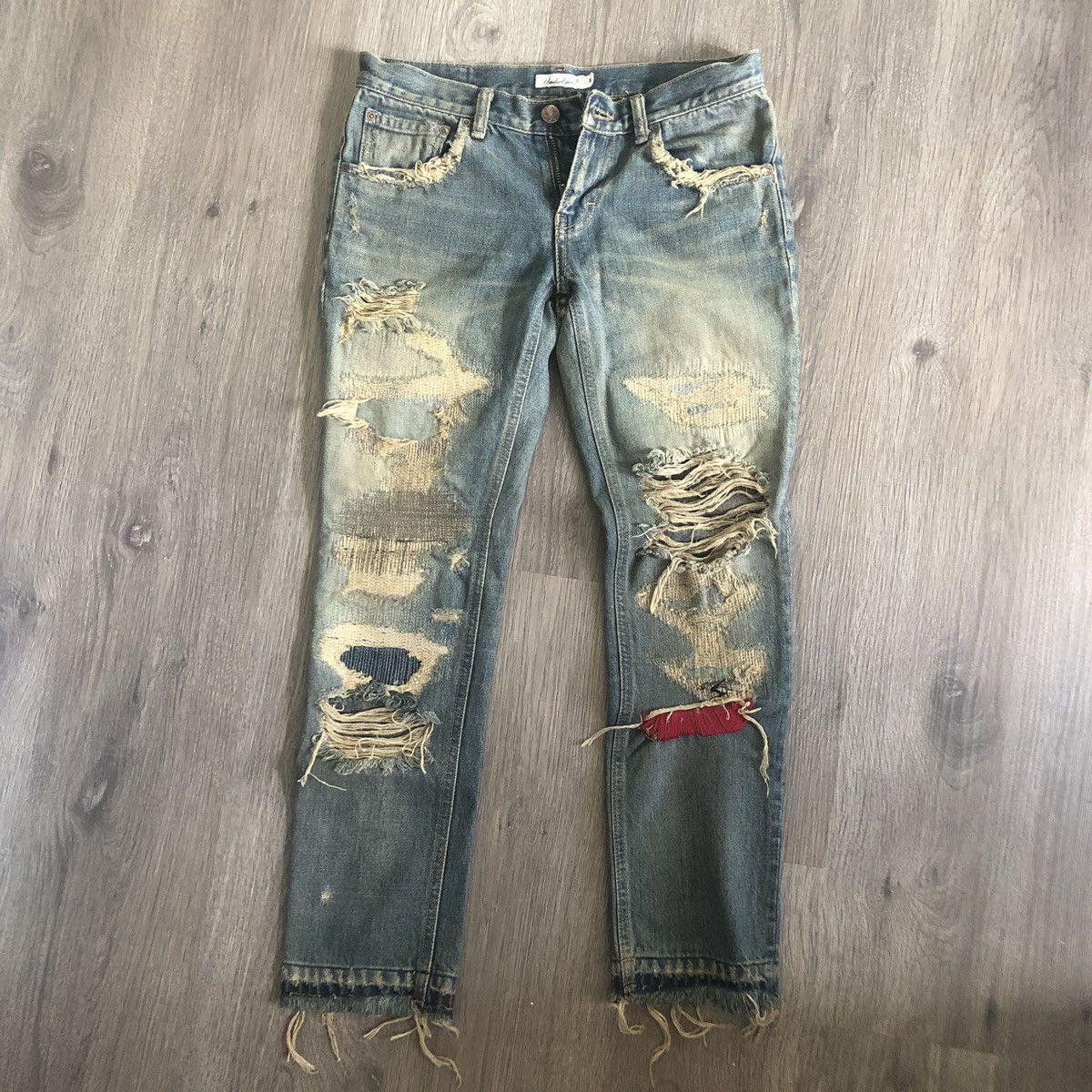 Undercover Undercover 68 Jeans Red Yarn | Grailed