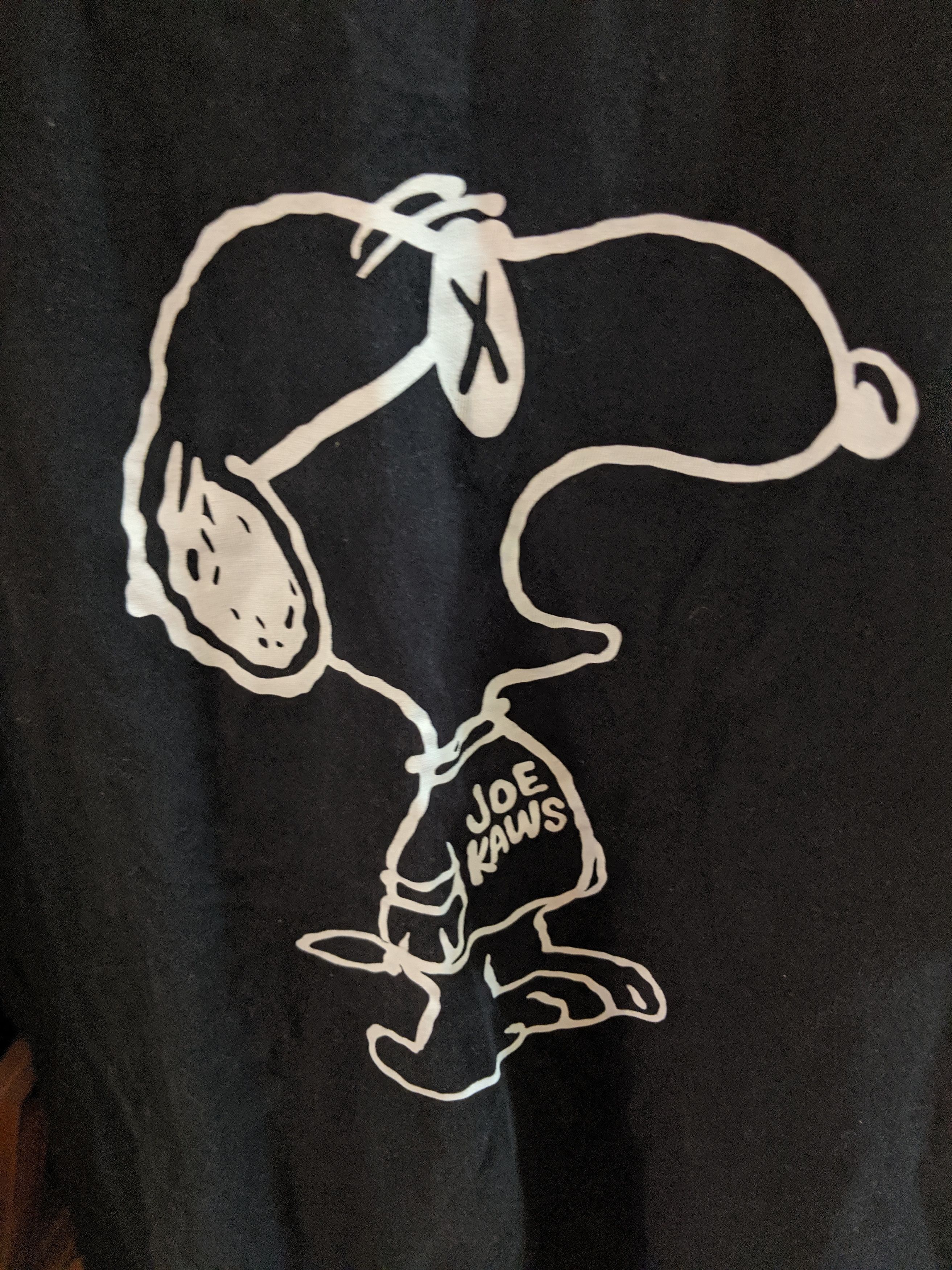 Uniqlo Peanuts Joe Kaws Yawn Outline Tee | Grailed