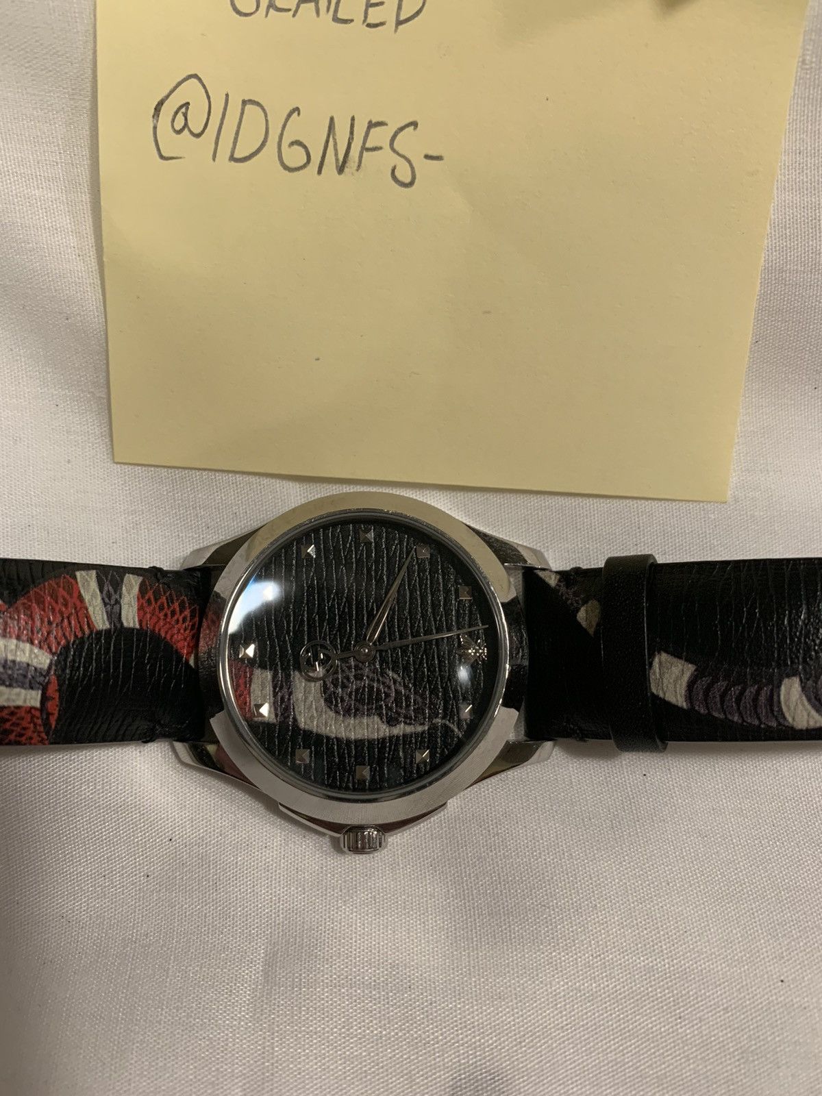 Gucci Black Gucci Snake Watch (Le Marché des Merveilles) | Grailed